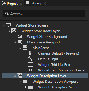 Step 2 - Access the content created in the Kanzi Studio project