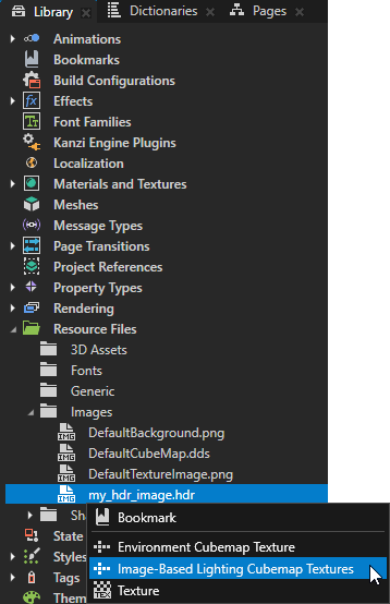 Using image-based lighting cubemap textures - Kanzi framework 3.9.11 documentation