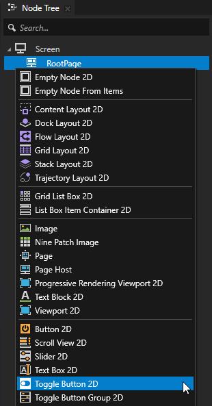 Using the Toggle Button nodes - Kanzi framework 3.9.11 documentation