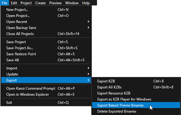 Using binary shaders - Kanzi framework 3.9.11 documentation