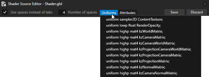 Editing shaders - Kanzi framework 3.9.11 documentation